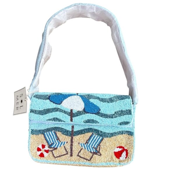 SOL and MER | Bags | Nwt Sol And Mer Beachy Sand Seaside Beaded ...
